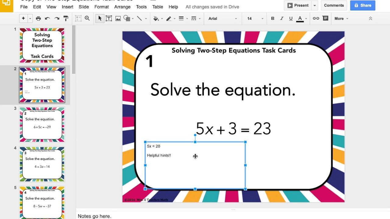 Math Activities for Google Drive