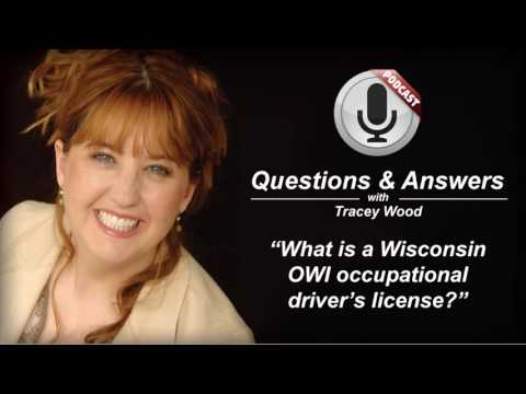 What is a Wisconsin OWI occupational driver’s license?