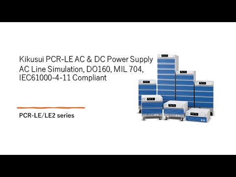 Kikusui PCR-LE AC & DC Power Supply - AC Line Simulation, DO160, MIL 704, IEC61000-4-11 Compliant