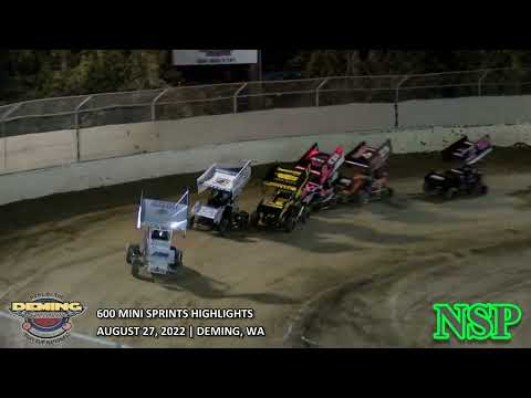 August 27, 2022 600 Mini Sprints Highlights Deming Speedway