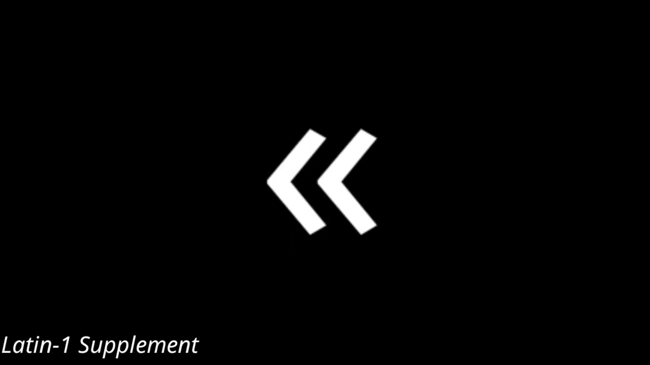 encodeunicode the movie: Latin-1 Supplement