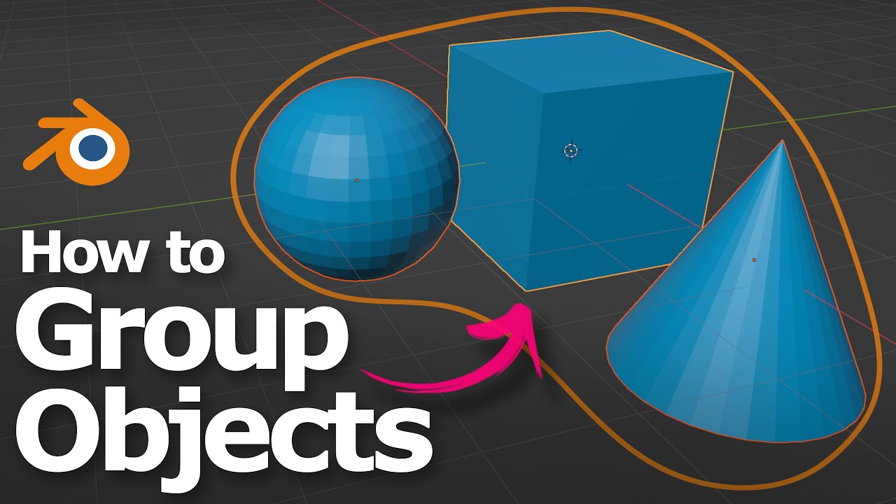 How to group objects in Blender, using collection