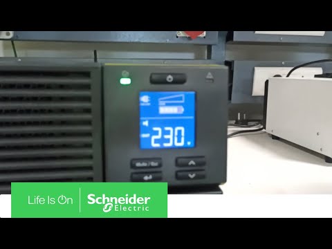 How to Initiate Battery Self Test in UPS SRV1KL-IN Through Display | Schneider Electric Support