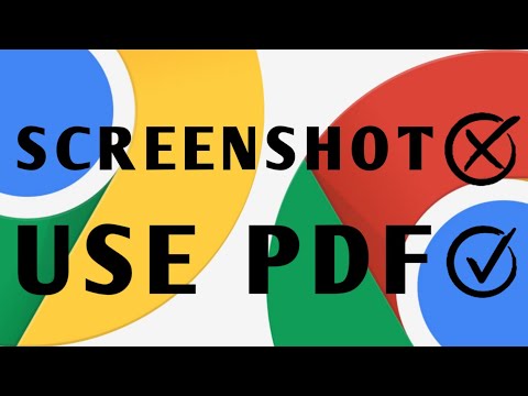 How To Save Webpage as a PDF in Chrome | Don't Use Screenshot #webpage #chrome #pdf
