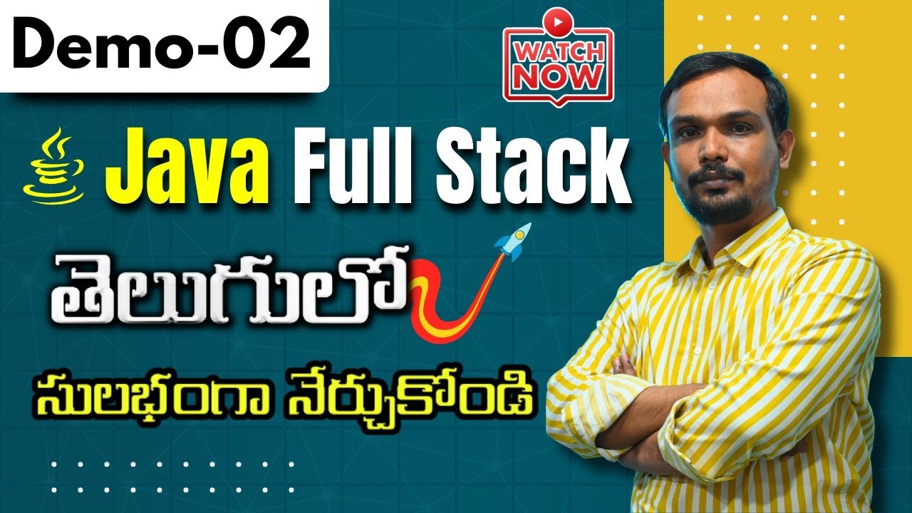 Java Full Stack Demo 02 | Full Stack Java Developer Tutorial | Zero To Hero | Harsha Trainings