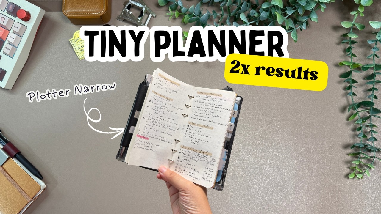 How this tiny planner doubled my productivity | Plotter Narrow Daily System