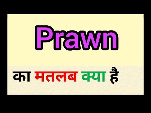 Prawn meaning in hindi || prawn ka matlab kya hota hai || word meaning english to hindi