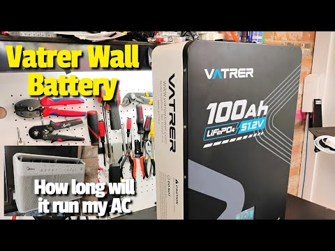 Vatrer 48V 100AH Wall Mount LiFeP04 Lithium Battery