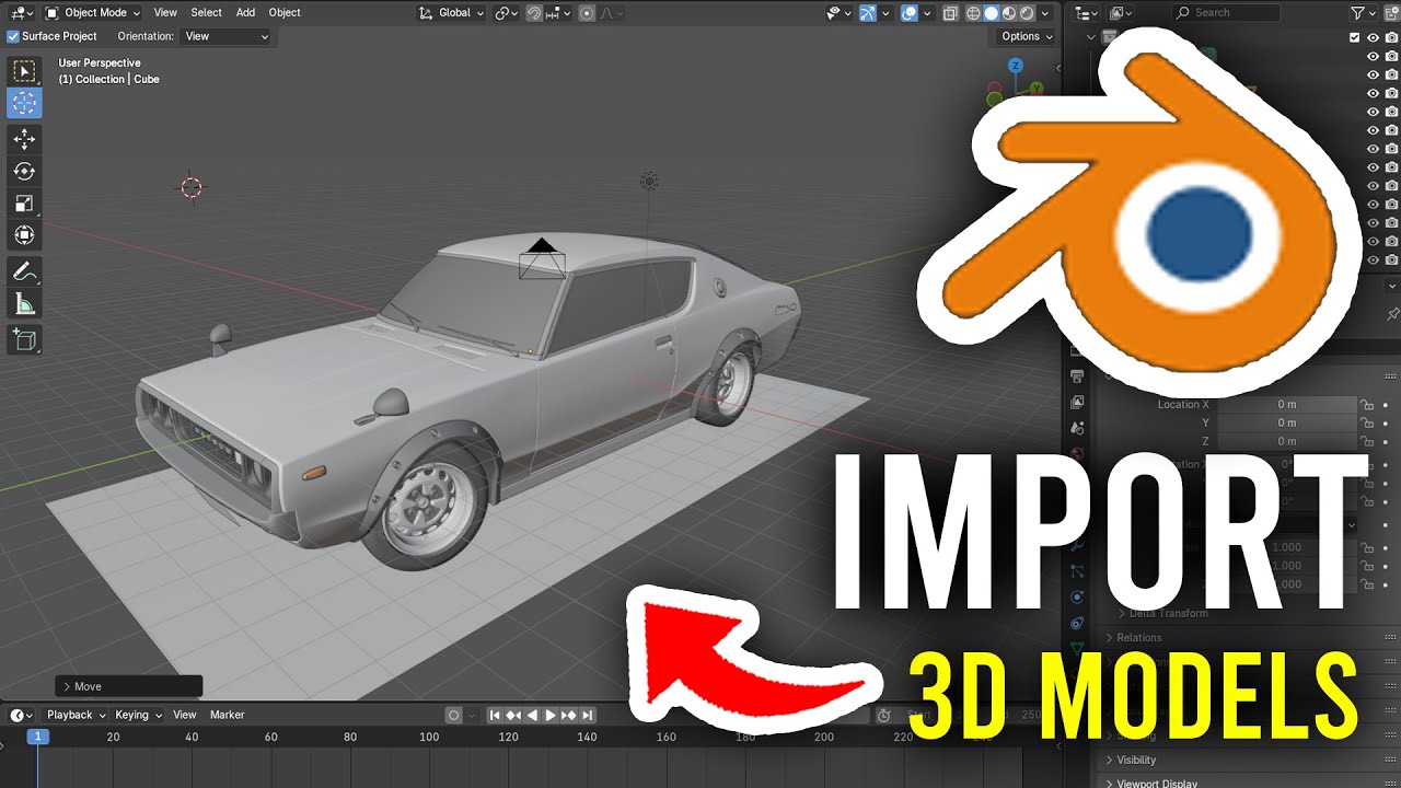How To Import 3D Models In Blender - Step By Step
