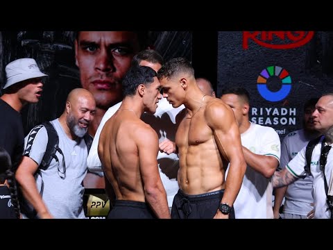 Jai Opetaia vs. David Nyika • Full Weigh-In and INTENSE final Face-Off video