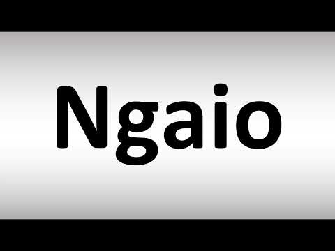 How to Pronounce Ngaio