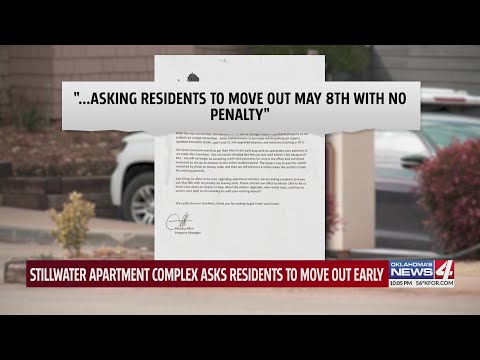 Stillwater apartment complex asks residents to move out early
