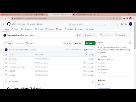 Conversation Dataset|Deep Learning|Machine Learning|Json|Intents Format