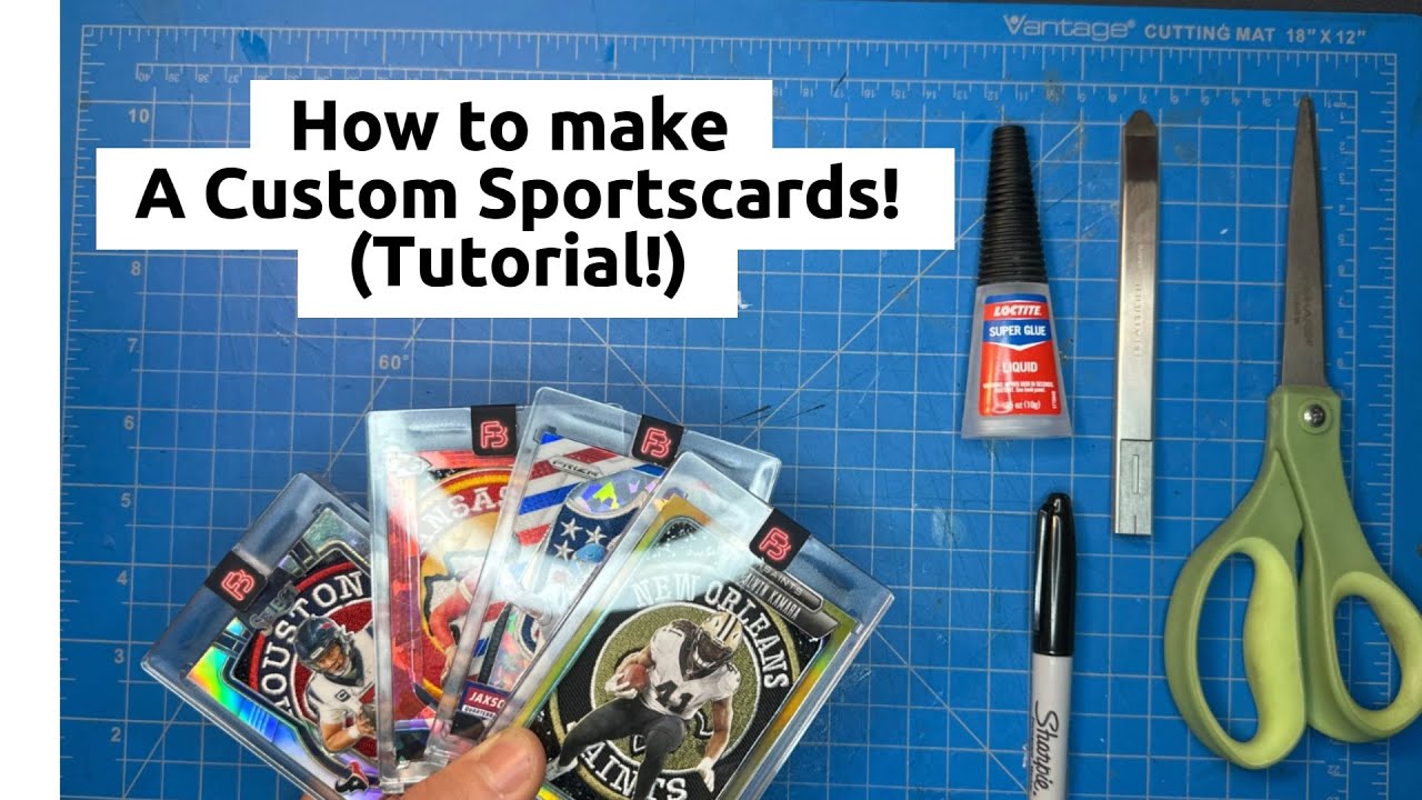 How to Create a Custom Sportscard!(Tutorial!)  | Complete walkthrough!