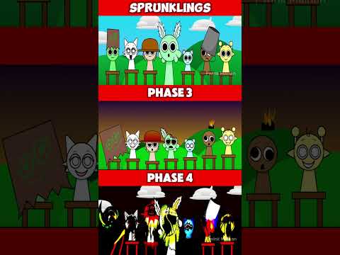 Incredibox Sprunki SPRUNKLINGS vs Phase 3 vs Phase 4 MIX VERSION