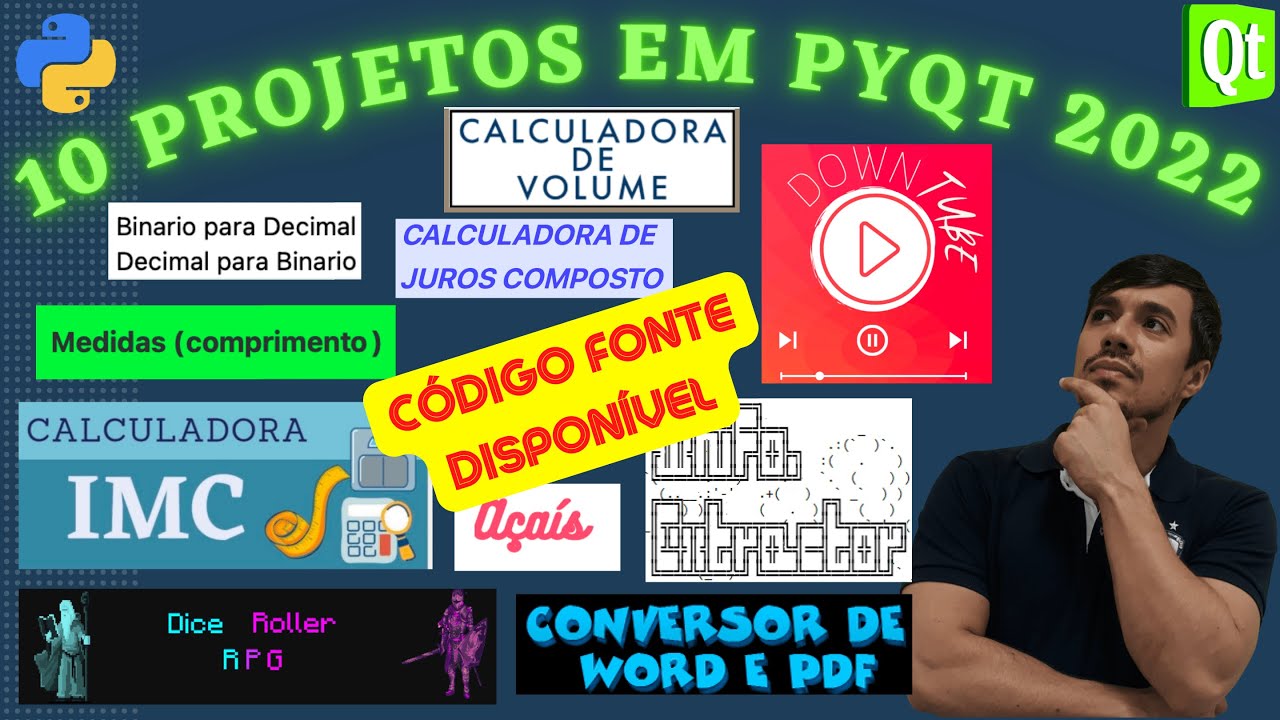 10 projetos em Python e PyQT [2022]