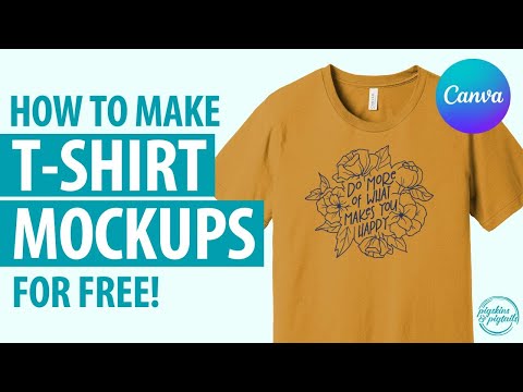 How to Create Bella+Canvas T-Shirt Mockups in Canva for FREE