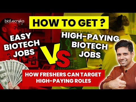 Easy Biotech Jobs vs High-Paying Biotech Jobs - How to Get Them? #biotechnology #job