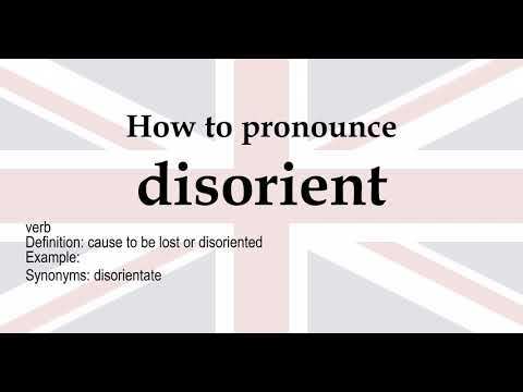 How to pronounce 'disorient' + meaning