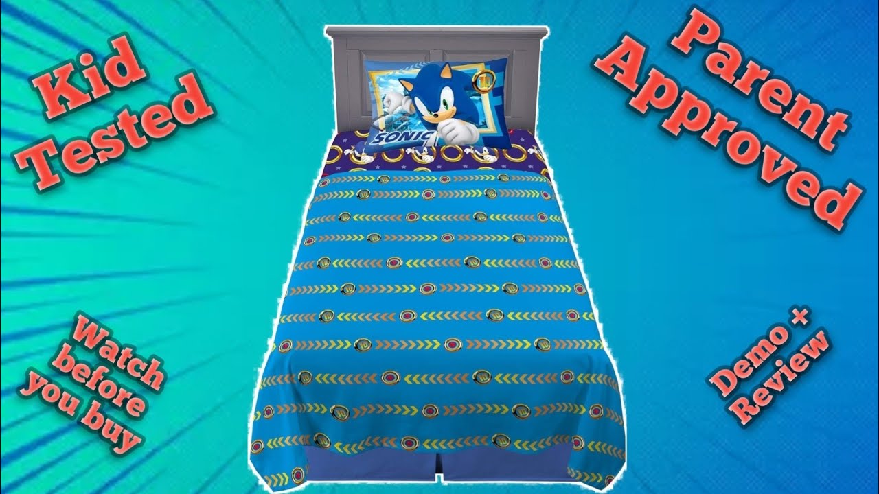 Comfort & Fun: Sonic The Hedgehog Kids Bedding Review | Super Soft Microfiber Sheets |