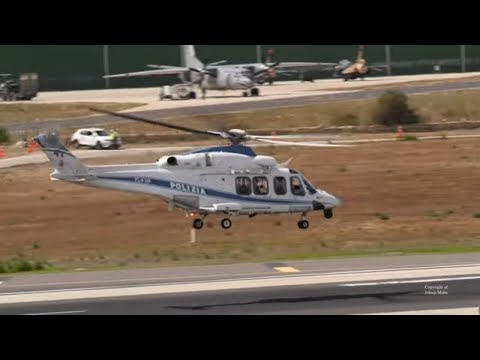 Malta International Air Show 2023.(Italian Polizia di Stato AgustaWestland UH 139C)