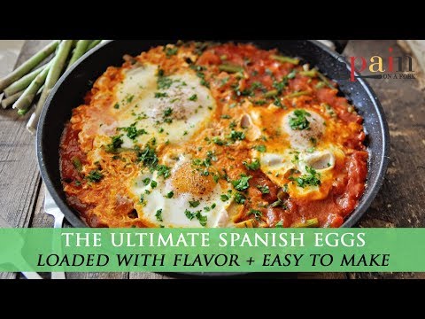 The Ultimate Spanish Eggs with Tomatoes & Asparagus