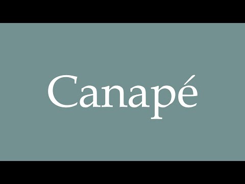 How to pronounce ''Canapé'' correctly in French