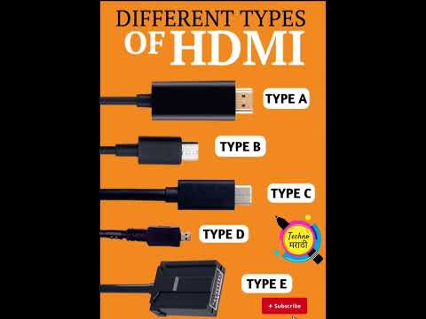 Types of HDMI Cables #hdmi #typec #typea #cable ##shotrs