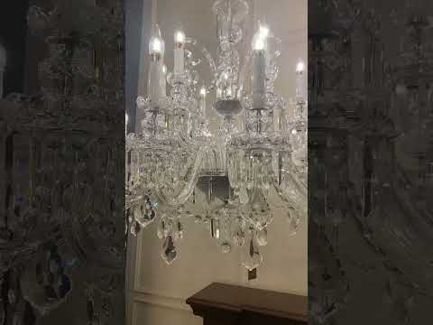 Modern style candle crystal chandelier