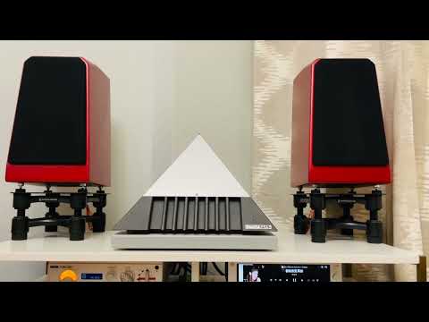 Wilson Audio Tubetot Bookshelf speakers in Red Nagra Tube Dac PSA Siltech Ansuz