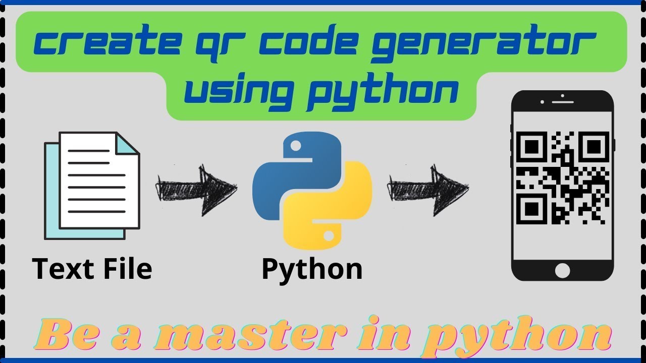 Create a QR code generator using Python | Python projects | #QR #letscodebrain