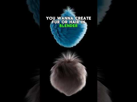Create Hair or Fur in #Blender easily.