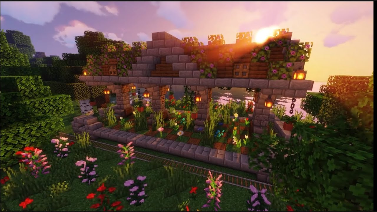 Minecraft:How to build a Flower Station - Minecraft Builders
