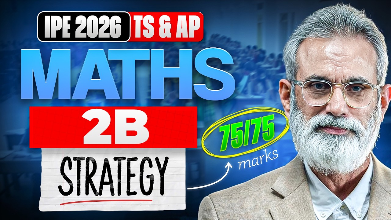 Maths  2B 75/75 Strategy | Imp question in Maths 2B |Ts Maths 2B | Ap maths 2B| IPE 2026  | maths 2b