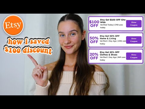How I saved $100 with THIS Etsy Coupon Code (VERIFIED) Etsy Discount Codes 2023! ๐ฅ