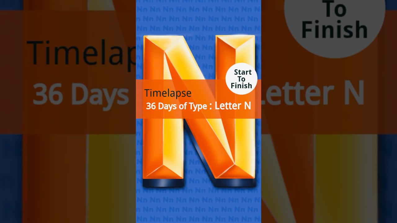 36 Days of Type • Letter N #36daysoftype #timelapse #procreate #adobeexpress