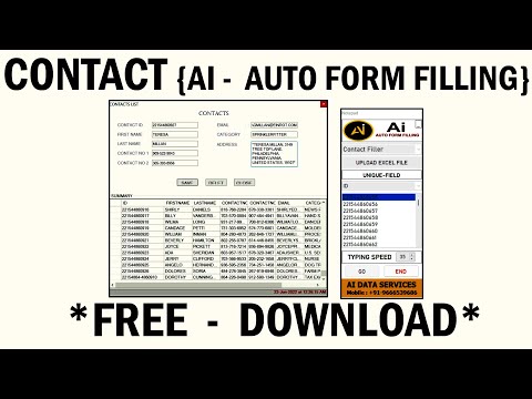 Contact Form Filling Auto Typing Software | Form Filling Auto Typing Software