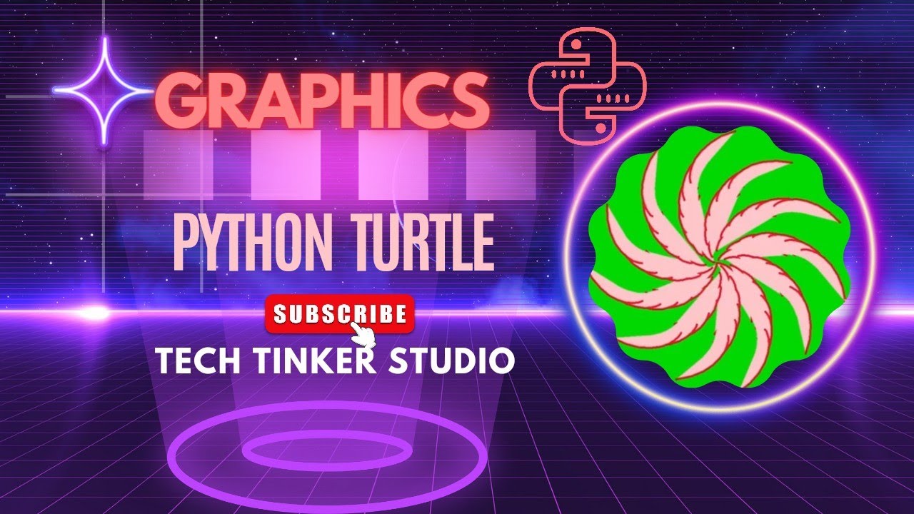 python turtle graphics tutorial #5 | superb graphic using python turtle