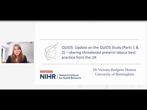 RCOG Symposium: QUIDS Study Update - Sharing threatened preterm labour best practice from the UK