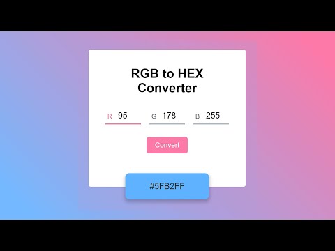 How to Convert RGB to HEX Color Code using Javascript