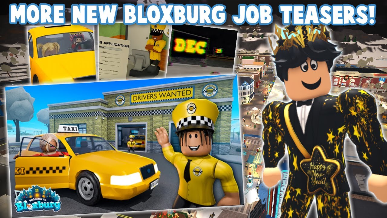 MORE NEW BLOXBURG TAXI JOB AND NEW YEARS UPDATE TEASERS! FURNITURE AND NEW VEHICLE COMING?
