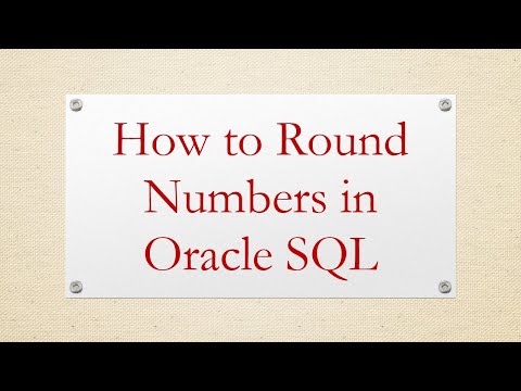 How to Round Numbers in Oracle SQL