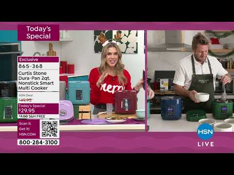 Curtis Stone DuraPan 2Quart Nonstick Smart Multi Cooker