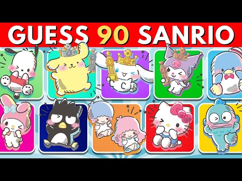 Guess the 90 Sanrio Characters | Sanrio Character Quiz