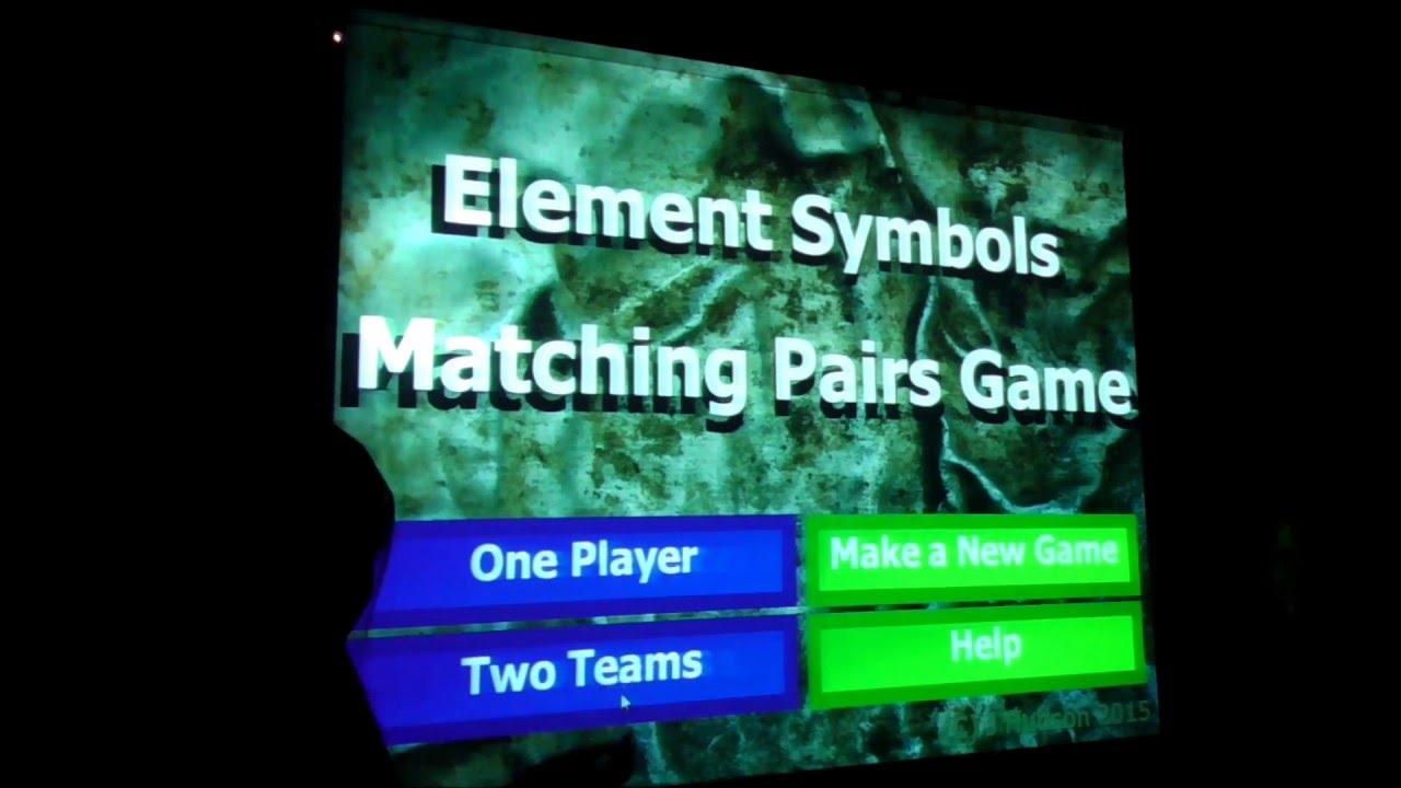 Matching Pairs Interactive Teaching Game