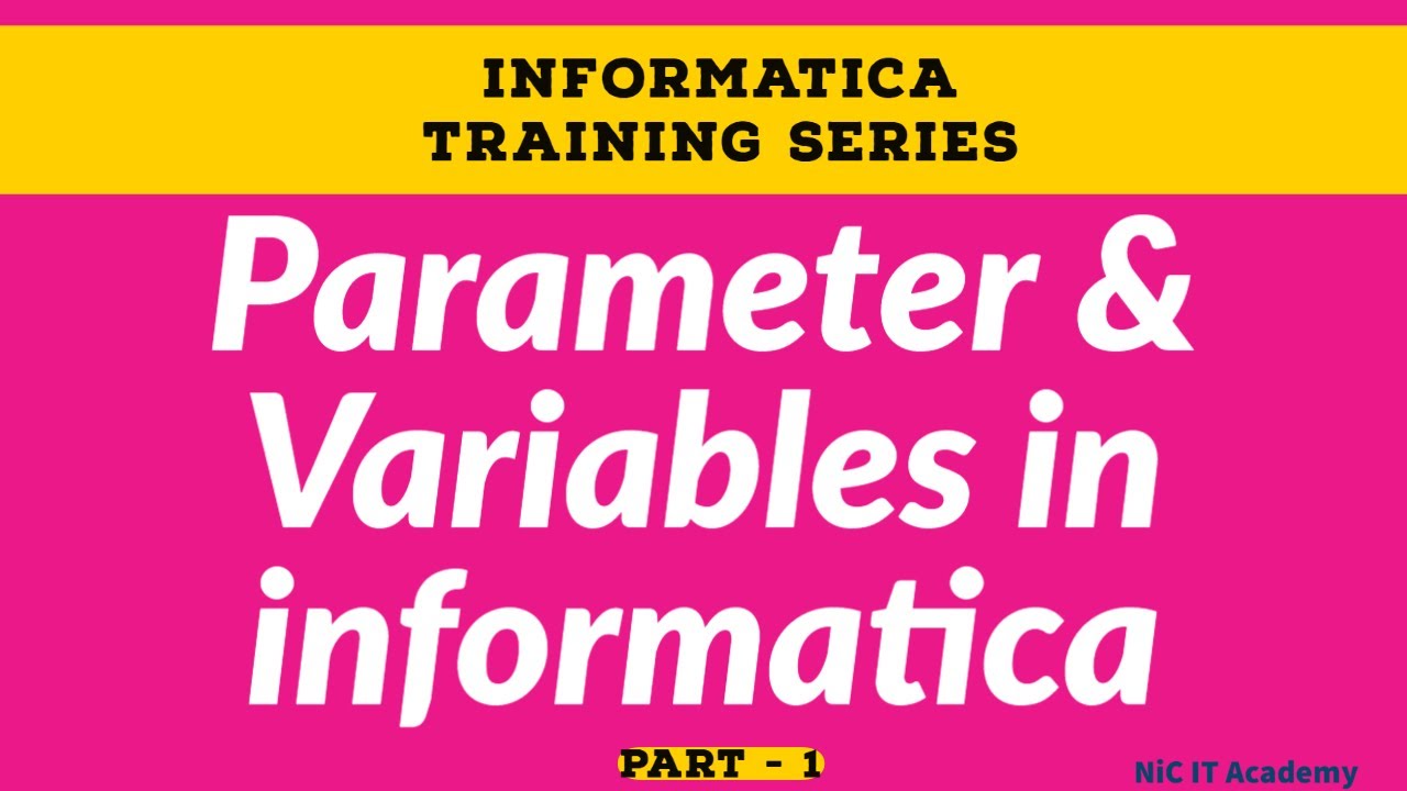 #Informatica #Mapping Variables, Parameter Tutorial - Part 1 -Parameter and Variables in Informatica