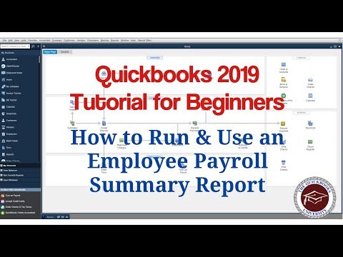 Quickbooks 2019 Tutorial for Beginners - How to Run & Use an Employee Payroll Report