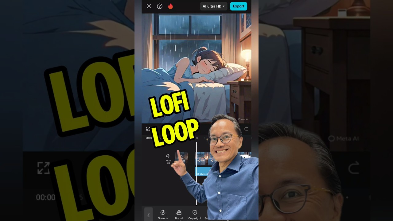 🌧  How I made this AI lofi video animation loop