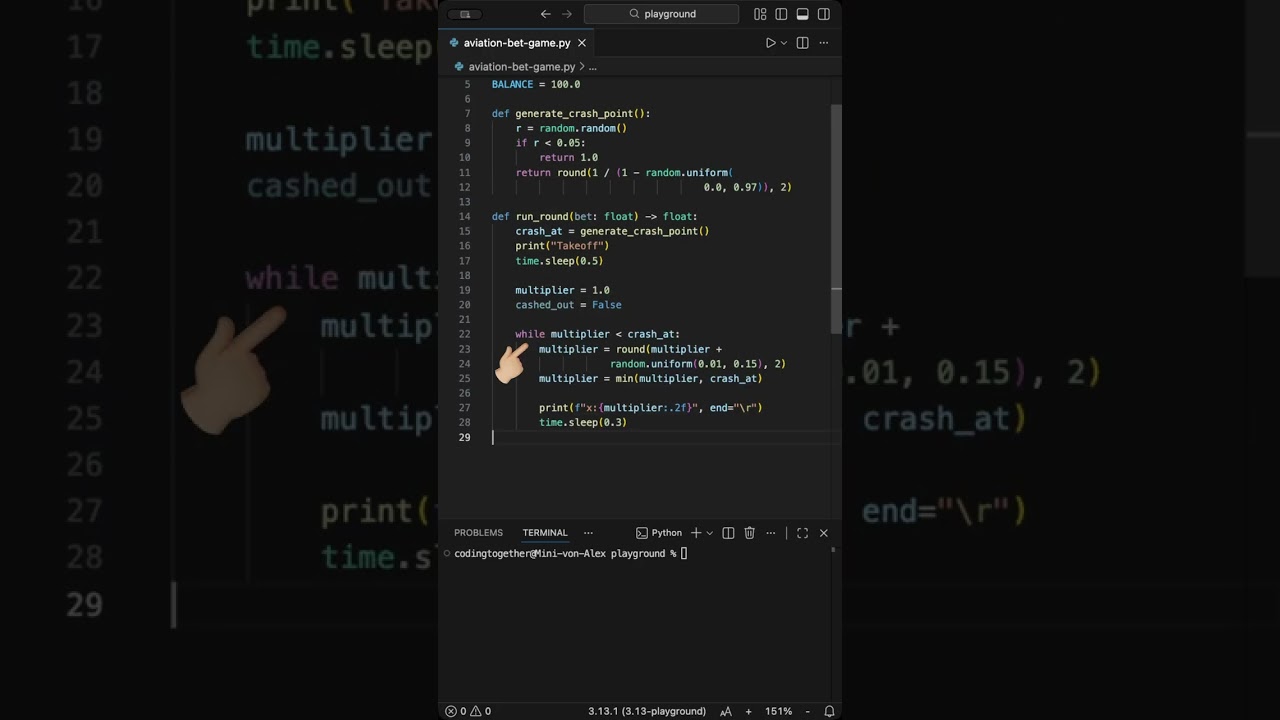I Built an Aviator Game in Python