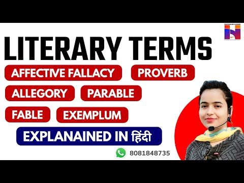 Literary Terms And Forms In English Literature | Most Important | Hina English Classes